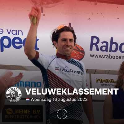 Tim den Braber Wint Veluweklassement 2023 - UW&TC De Volharding